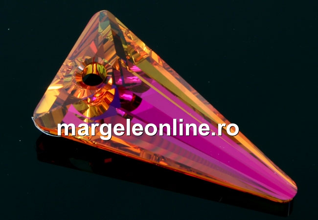 Swarovski, pandantiv spike, astral pink, 28mm - x1