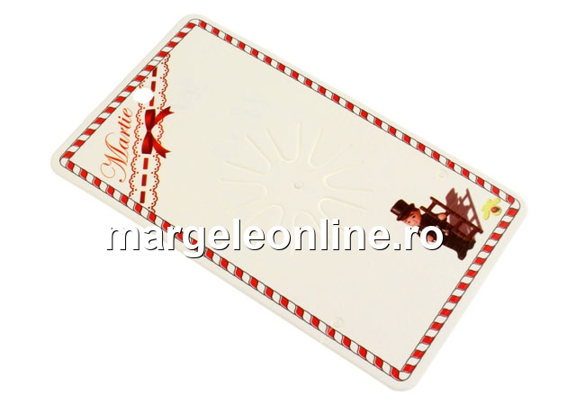 Carton martisor, cosar, 10x6cm- x50